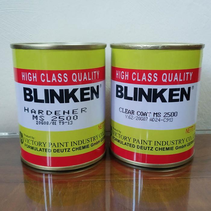 Jual Vernish / vernis / pernis Blinken Clear PU MS2500 0.5L set ...