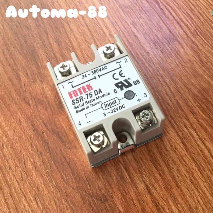 Jual Fotek SSR-75DA SSR 75A Solid State Relay DC-AC - Kab. Bekasi - Automa-88 | Tokopedia