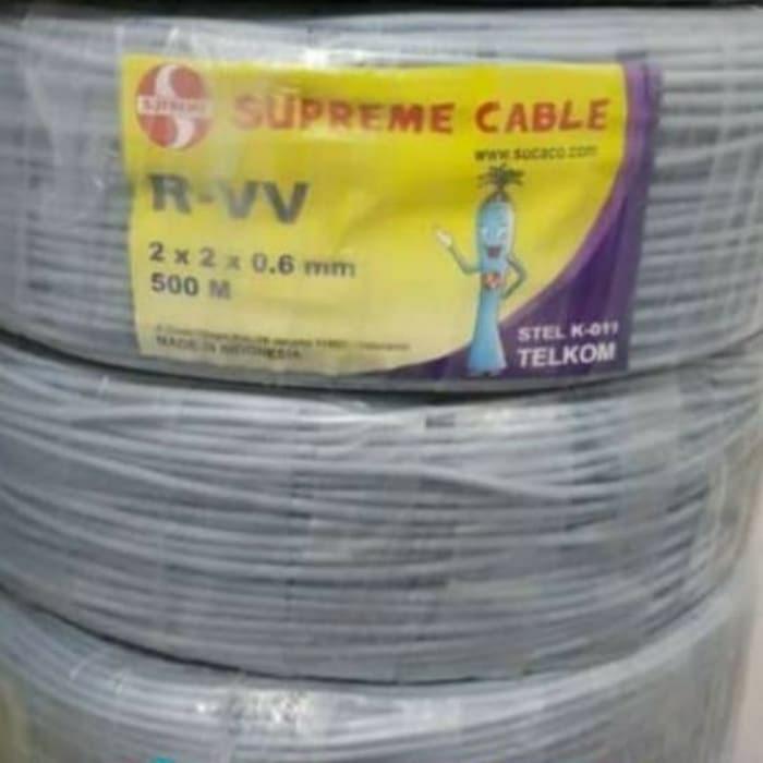 Jual kabel telpon supreme,ITC 2 paire 2x2x0.6 isi 4Warna - Jakarta ...