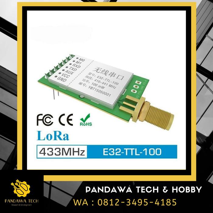 Jual Ebyte LoRa SX1278 433MHz module transceiver E32-TTL-100 UART - Kab ...