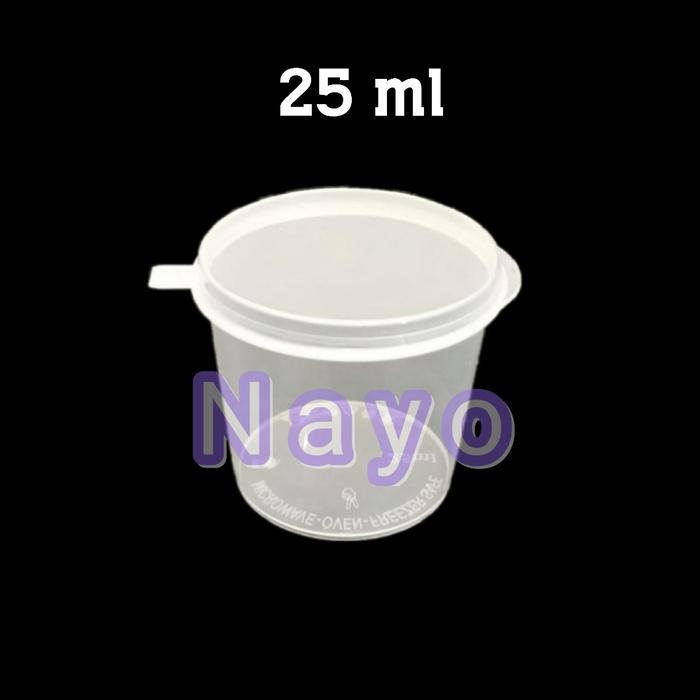 Promo Cup saos sambal 25ml (50 pcs)/Tempat saos mayones/Cup plastik ...