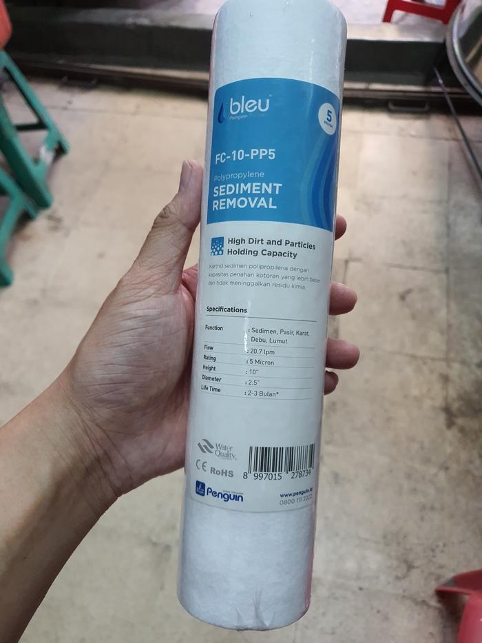 Jual Penguin Filter Air Refill Cartridge PP 10 / PP Sediment / 5 Micron ...