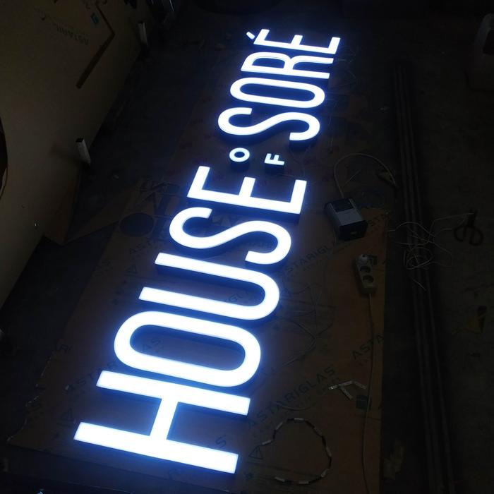 Jual Huruf Timbul Acrylic Akrilik 3D Signage LED Letter Timbul ...