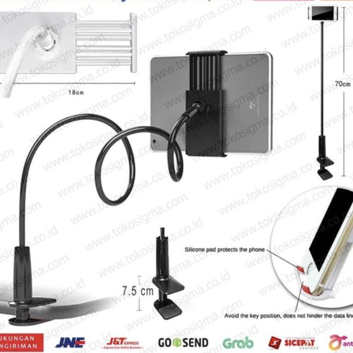 Jual LAZY POD STAND PHONE HP HOLDER TABLET JEPIT MEJA 360 TEMPAT IPAD ...