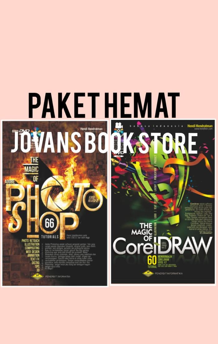 Jual paket buku adobe photoshop dan corel draw DVD original - Kota Bandung - Jovans Book Store ...