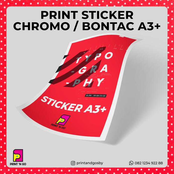 Jual Cetak Stiker Bontac / Chromo A3+ Glossy - Kota Surabaya - Print N ...