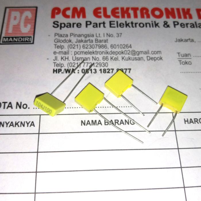 Jual kapasitor MKM 104 100nf 104J100 100v - Kota Depok - PCM ELEKTRONIK | Tokopedia