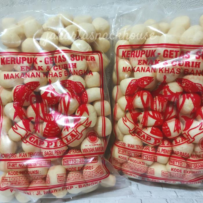 Jual KERUPUK GETAS CAP PIALA 250GR MERAH ASLI BANGKA - Jakarta Barat ...