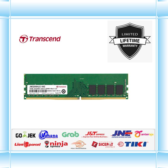 Jual Transcend U-DIMM JETRAM DDR4 3200 [DESKTOP RAM] 16GB - Jakarta ...