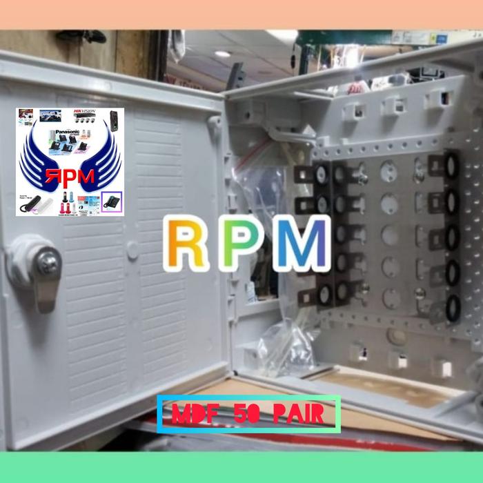 Jual Box MDF 50 Pair Fiber Pelastik Plus Frame BMF 5 Way untuk pabx ...