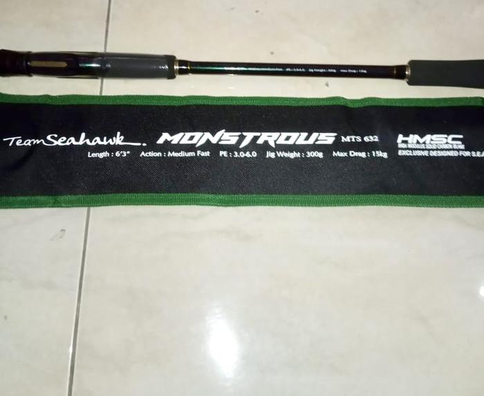 Jual Joran Pancing Team Seahawk Monstrous Carbon MTS 632HS PE 3-6 - Kab ...