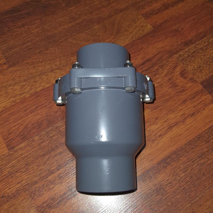 Jual Swing check valve 2 inch pvc/ Klep Tabok 2 inci.Merek KDJ Taiwan ...