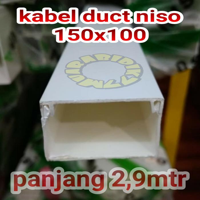 Jual KABEL DUCT NISO 150X100 / DUCTING 150X100 PANJANG 2,9MTR / WIRING ...