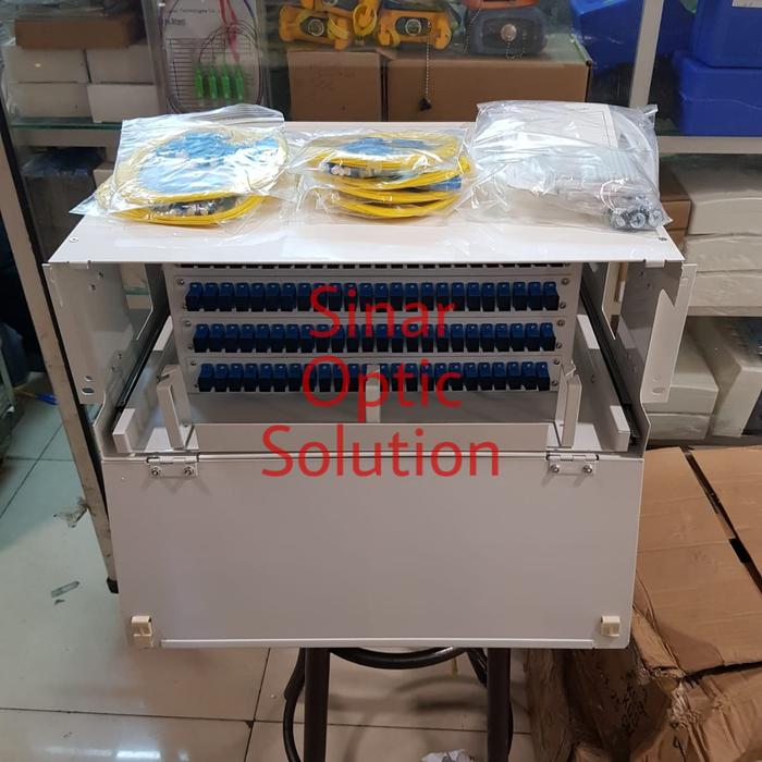 Jual OTB rack 96 core lengkap / optical terminal box 96 core sc lengkap ...