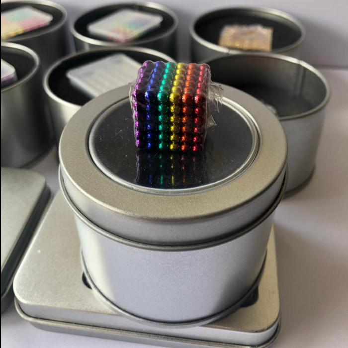 Jual 3 mm BOLA MAGNET 6 WARNA ISI 216 Pcs MAGNETIC BUCKY BALLS MULTI ...