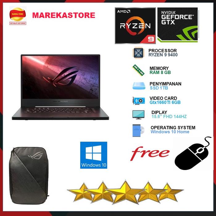 Jual ASUS ROG GA502IU Zephyrus G15 Ryzen 9 4900 8GB 1TBssd GTX1660Ti ...