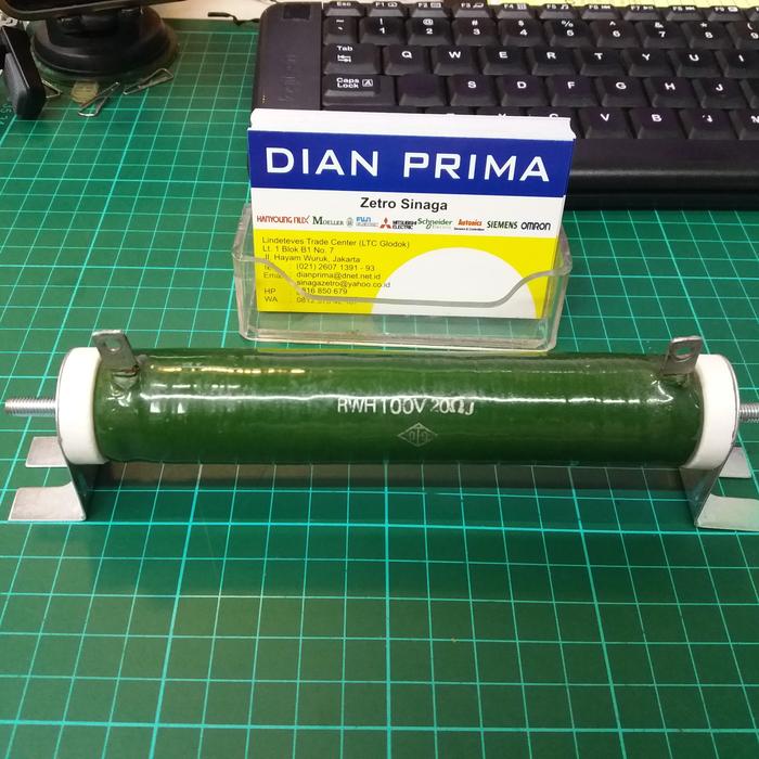 Jual Resistor Fix 20 Ohm 100 Watt Resistor Bambu RWH100V 20 Ohm ...