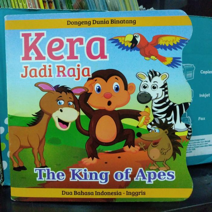 Jual buku hewan Kera Jadi Raja cerita anak dongeng bergambar murah ...