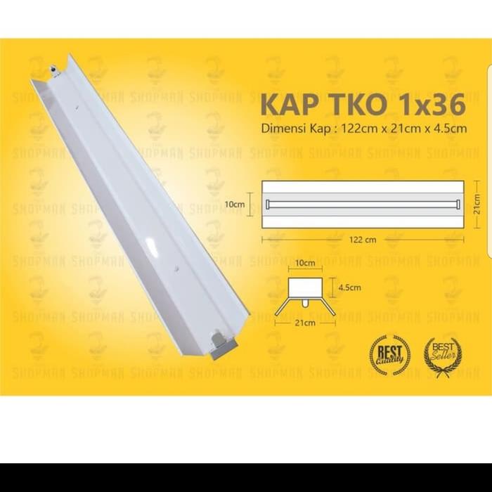 Jual KAP LAMPU TKO SET 1X36/1x16watt(housing + neon philips) - Jakarta ...