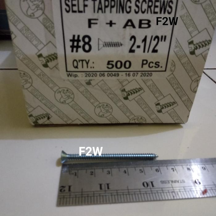 Jual SEKRUP TAPPING FAB 8X2-1/2" MOON LION SKRUP SELF TAPPING SCREW FH 6CM - Kab. Tangerang ...