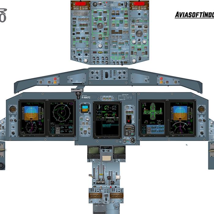 Jual Poster Cockpit drill ATR72-600 Skala 100%, Skala 75% - Skala 75% ...