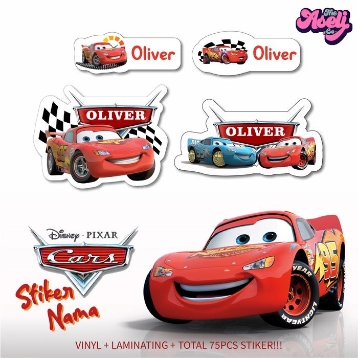 Jual STIKER NAMA TEMA CARS McQUEEN - Jakarta Pusat - Tokcer_design ...
