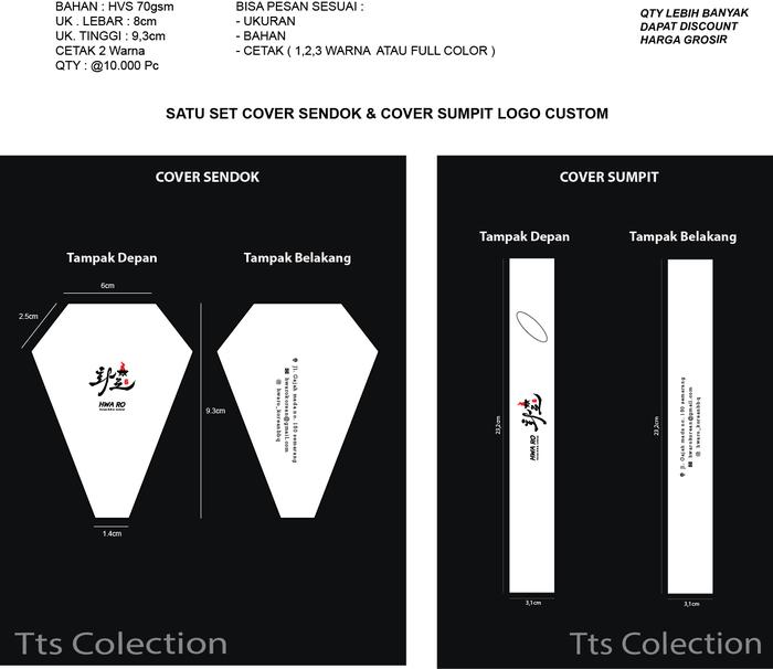Jual SATU SET COVER SENDOK DAN COVER SUMPIT LOGO CUSTOM HWARO - Kota ...