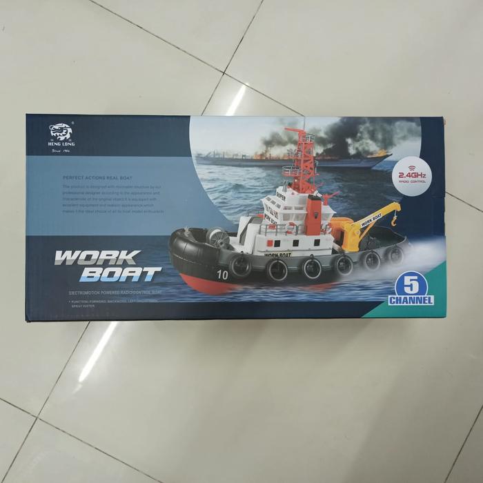 Jual Henglong Rc Work Boat 2.4ghz Remote Control 5ch Di Seller Sweet ...