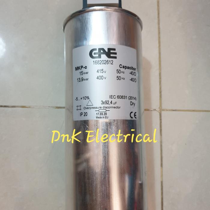 Jual Capacitor/Kapasitor/Capasitor GAE 3Phase MKP-c Eco//MKPC 15kvar 415V - Jakarta Barat - DnK ...