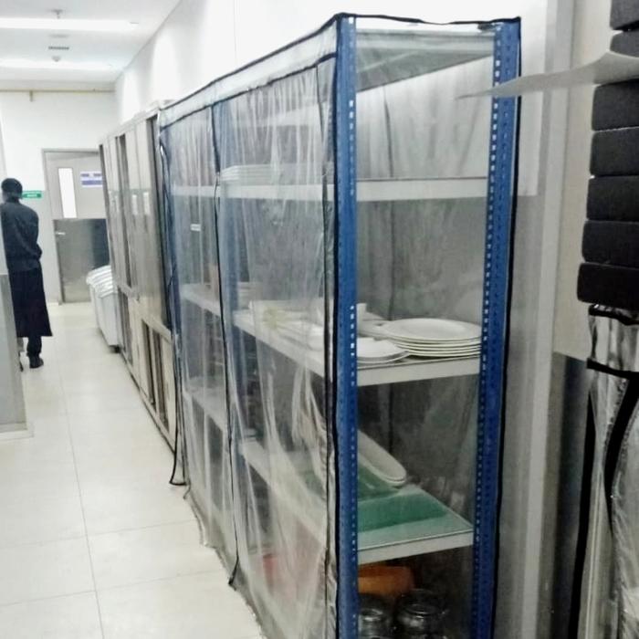 Jual Cover Rak Plastik PVC / Cover plastic Rack Hotel Resto - Kab ...