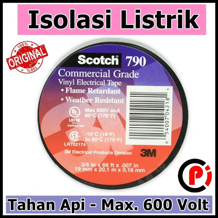 Jual Original 3M Scotch 790 Electrical Tape Isolasi Listrik Tahan Api 600V - Kota Medan - PI ...