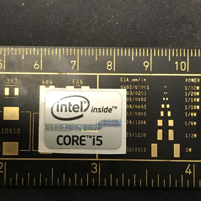 Jual Sticker stiker logo core i5 2/3th gen silver ori - Kota ...