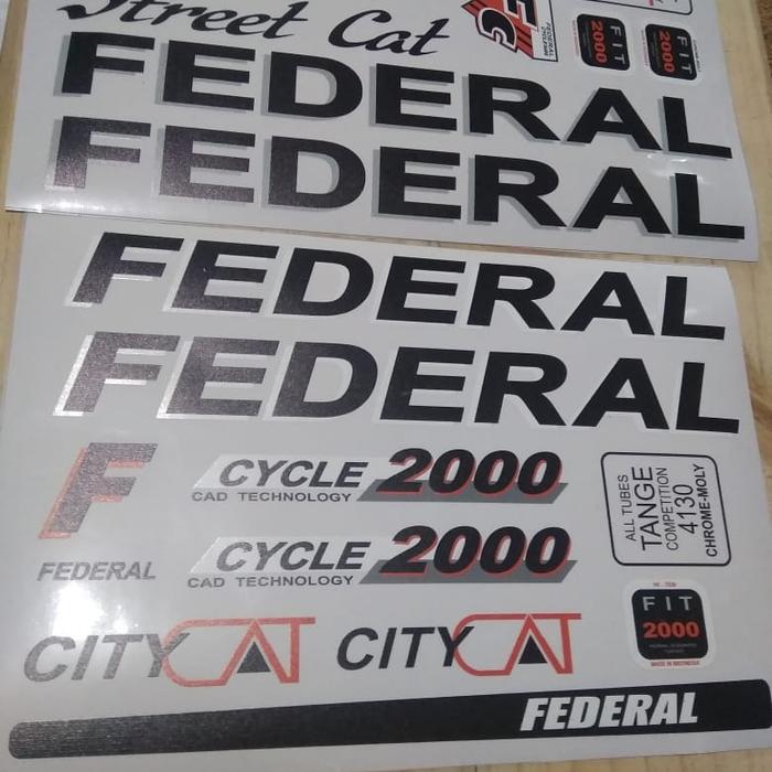Jual Sticker decal frame sepeda balap vintage jadul FEDERAL - Kab ...