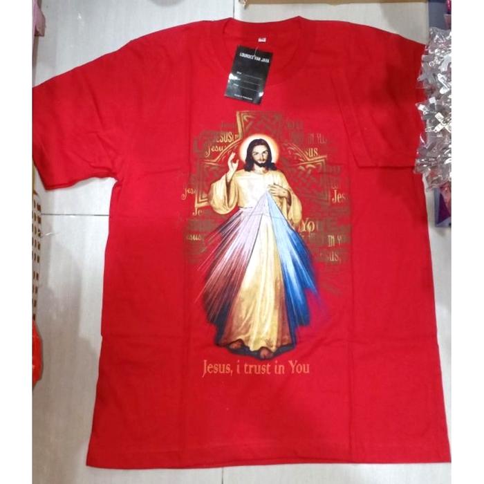 Jual Kaos Oblong Gambar Yesus Kerahiman - Kaos Rohani - Kota Pontianak ...