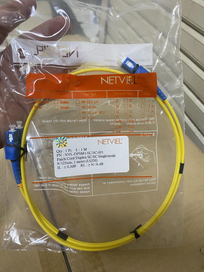 Jual Netviel patch cord SC-SC single mode 1meter duplex - Jakarta Pusat ...