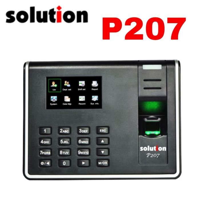 Jual FingerPrint SOLUTION P207/ Mesin Absensi Sidik Jari Solution - Kota Makassar - Suntech ...