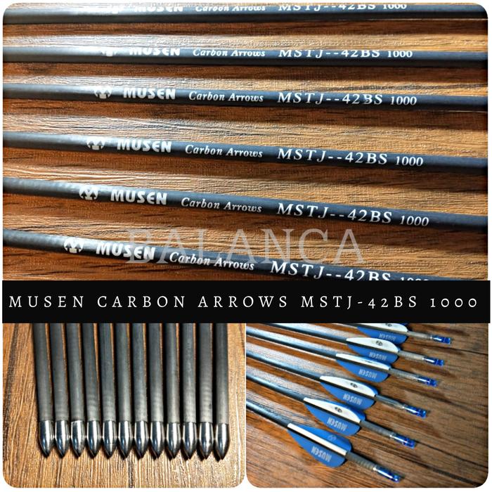 Jual Musen arrow 42BS Pure Carbon Spine 1000 OD 5,44mm ID 4,2mm / Arrow ...
