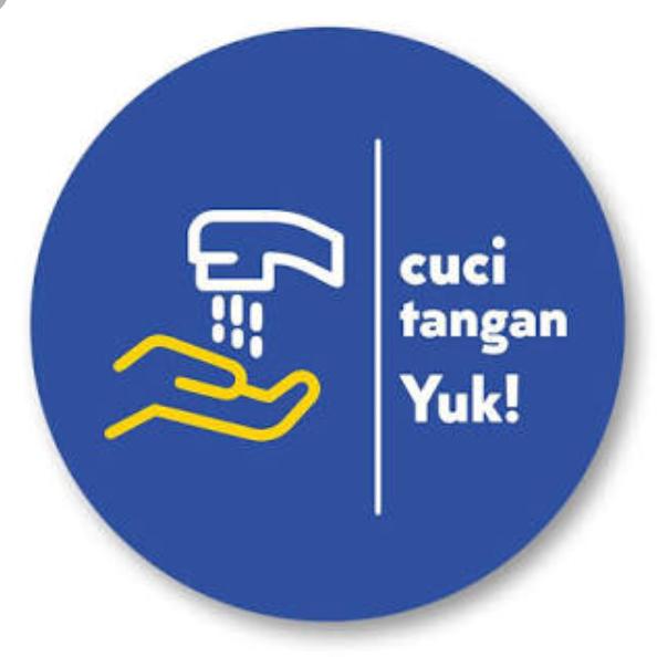 Jual stiker sign yuk cuci tangan ajakan himbauan tanda gambar tulisan ...
