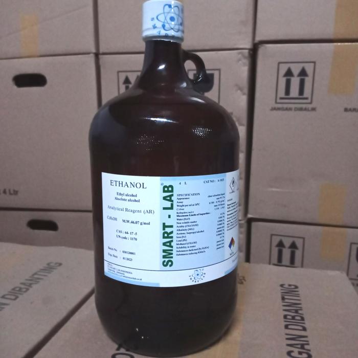 Jual Ethanol Absolute 4L / Ethyl Alcohol SMARTLAB - Kota Depok ...
