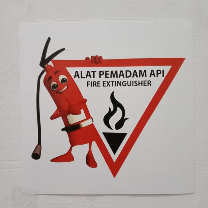 Jual SIGN STICKER K3 RAMBU SAFETY SEGITIGA APAR ALAT PEMADAM API ...