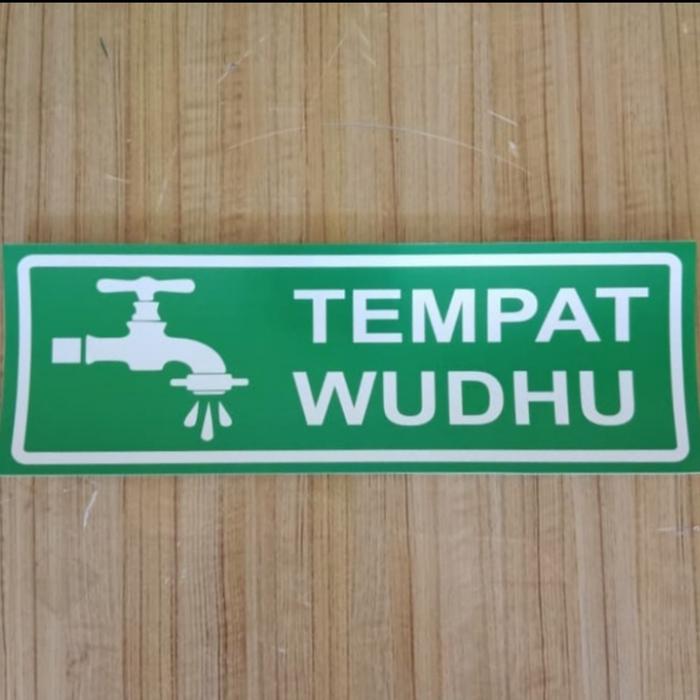 Jual STIKER K3 TEMPAT WUDHU UK 10X30 CM STICKER - Jakarta Barat - PJS ...