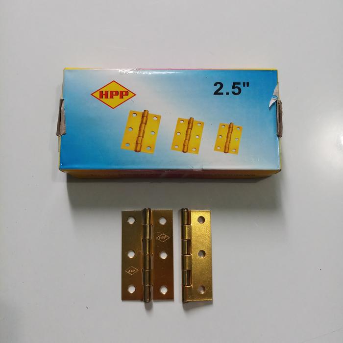 Jual Engsel Tipis Kuningan 2,5"(inch) / Engsel Lemari / Engsel kupu ...