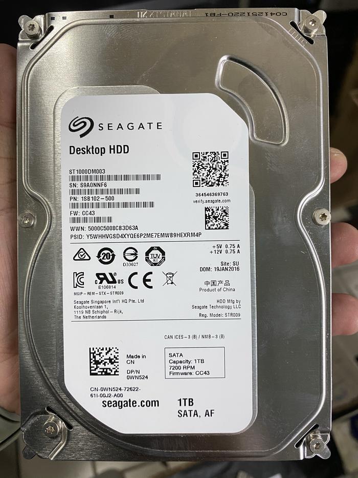 Jual Hard Disk (HDD) PC Sata 1 TB (Merk Random) Second/Bekas - Jakarta ...