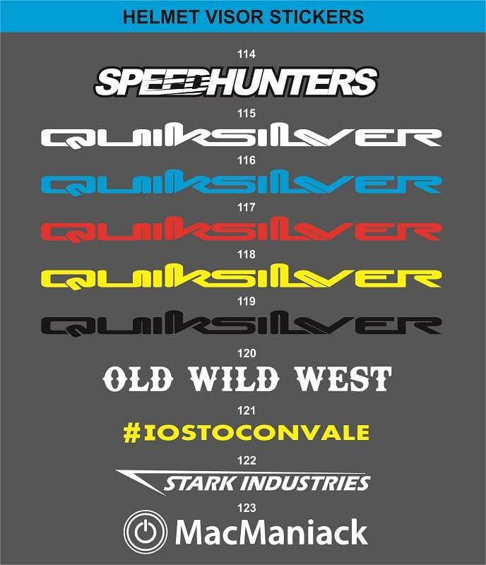 Jual [MOST WANTED] - STICKER VISOR HELM 3 - SATUAN - IKLAN HARAP DIBACA ...