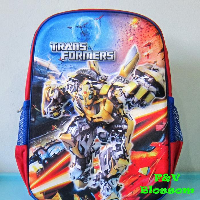 Jual Tas Sekolah Anak Ransel SD Transformer BUMBLE BEE - OPTIMUS PRIME ...