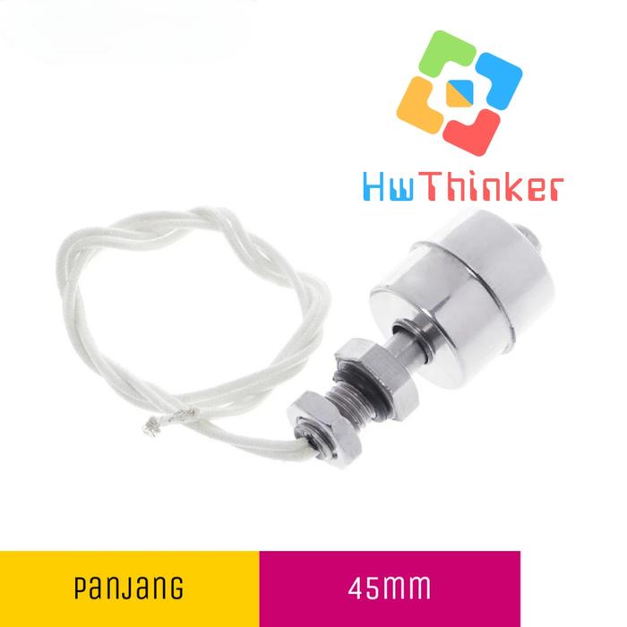 Jual Water Level Sensor Air Float Switch Vertical Stainless Steel 45mm ...