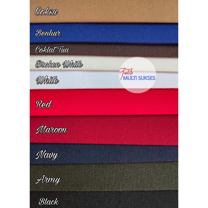 Jual ORI Bahan Kain Canvas/Kanvas Poly PE Tebal Premium Quality - Navy ...