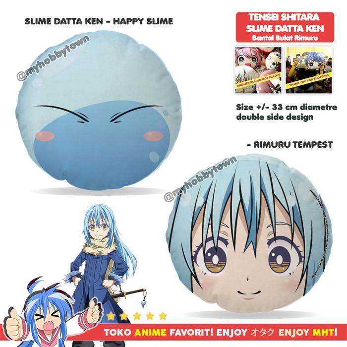 Jual Bantal Bulat Anime Slime Rimuru Plushie Plush Doll - Kab ...