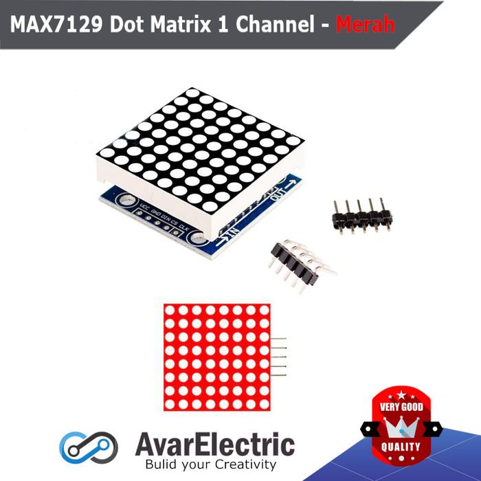 Promo MAX7219 dot matrix module 1 digit LED Display Modul Max 7219 ...