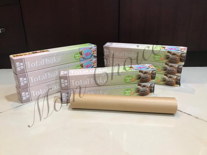 Jual Total Bake Baking Paper COKLAT BROWN Roll Kertas Roti Baking30cm x ...